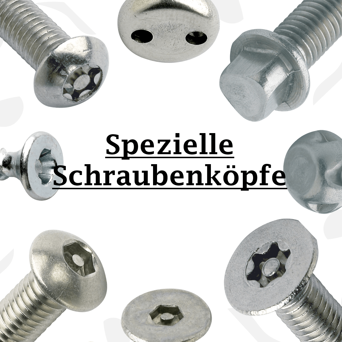 Spezielle Schraubenköpfe - Sicherheitsschrauben