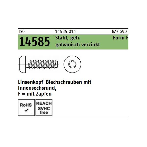 ISO 14585 Linsen-Blechschraube mit Torx online kaufen