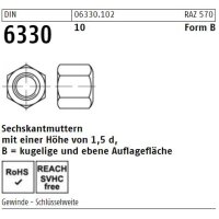 DIN 6330 Sechskantmutter, Höhe = 1,5 x Durchmesser
