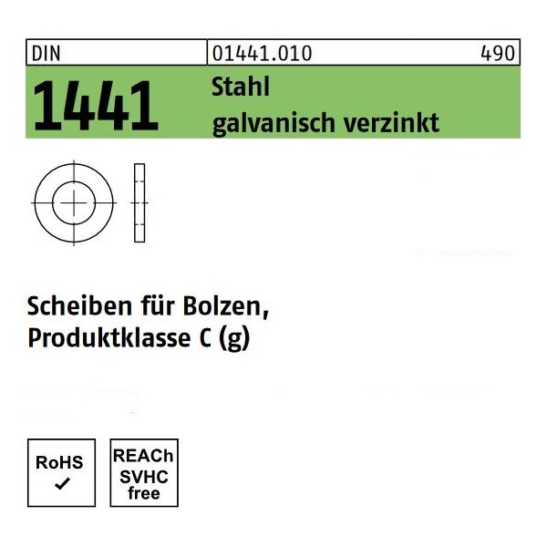 DIN 1441 Scheiben für Bolzen online kaufen