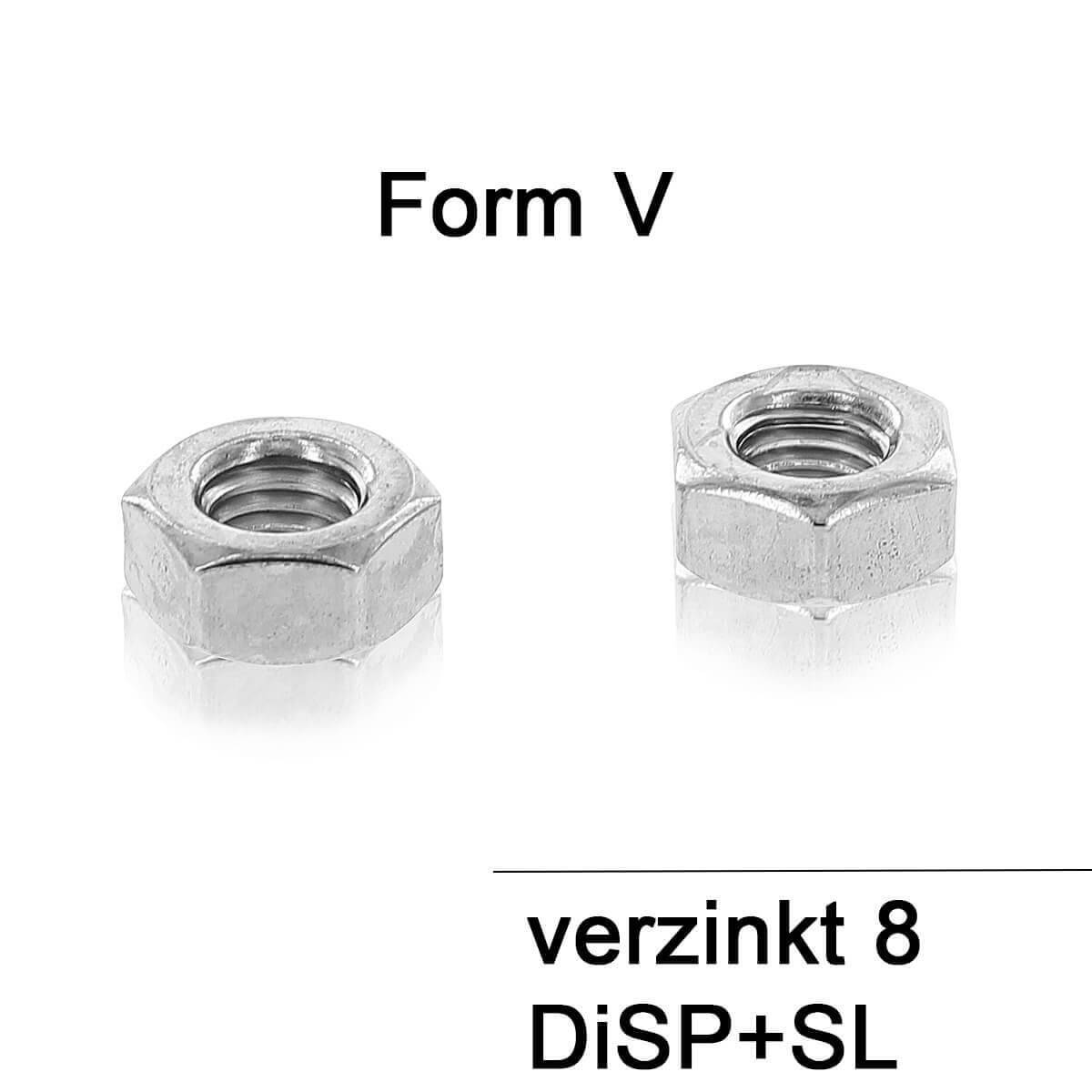 DIN 980 Sicherungsmuttern - verzinkt 8 - DiSP+SL - Form V, € 46,89
