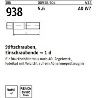 DIN 938 Stiftschrauben Stahl 5.6, für Behälterbau nach Regelwerk , € 21,45