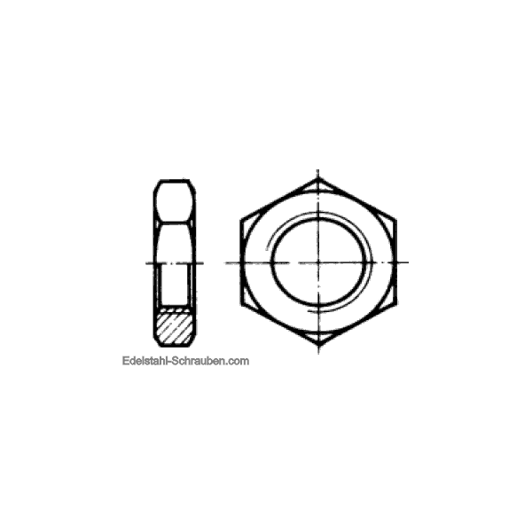 DIN 936 Sechskantmuttern, niedrige Form online kaufen