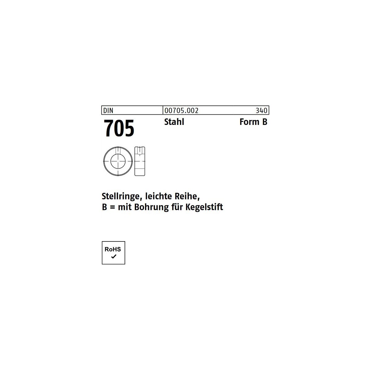 DIN 705 Stellringe Form B Stahl, € 7,52