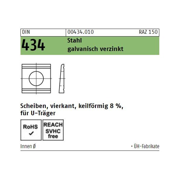 Vierkantscheiben für U-Träger online kaufen