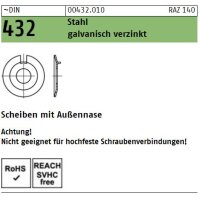 DIN 432 Scheibe mit Außennase online kaufen