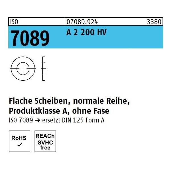 ISO 7089 Unterlegscheibe ohne Fase online kaufen