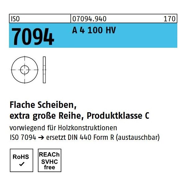 ISO 7094 Bauscheiben Form R Edelstahl A4, € 7,73