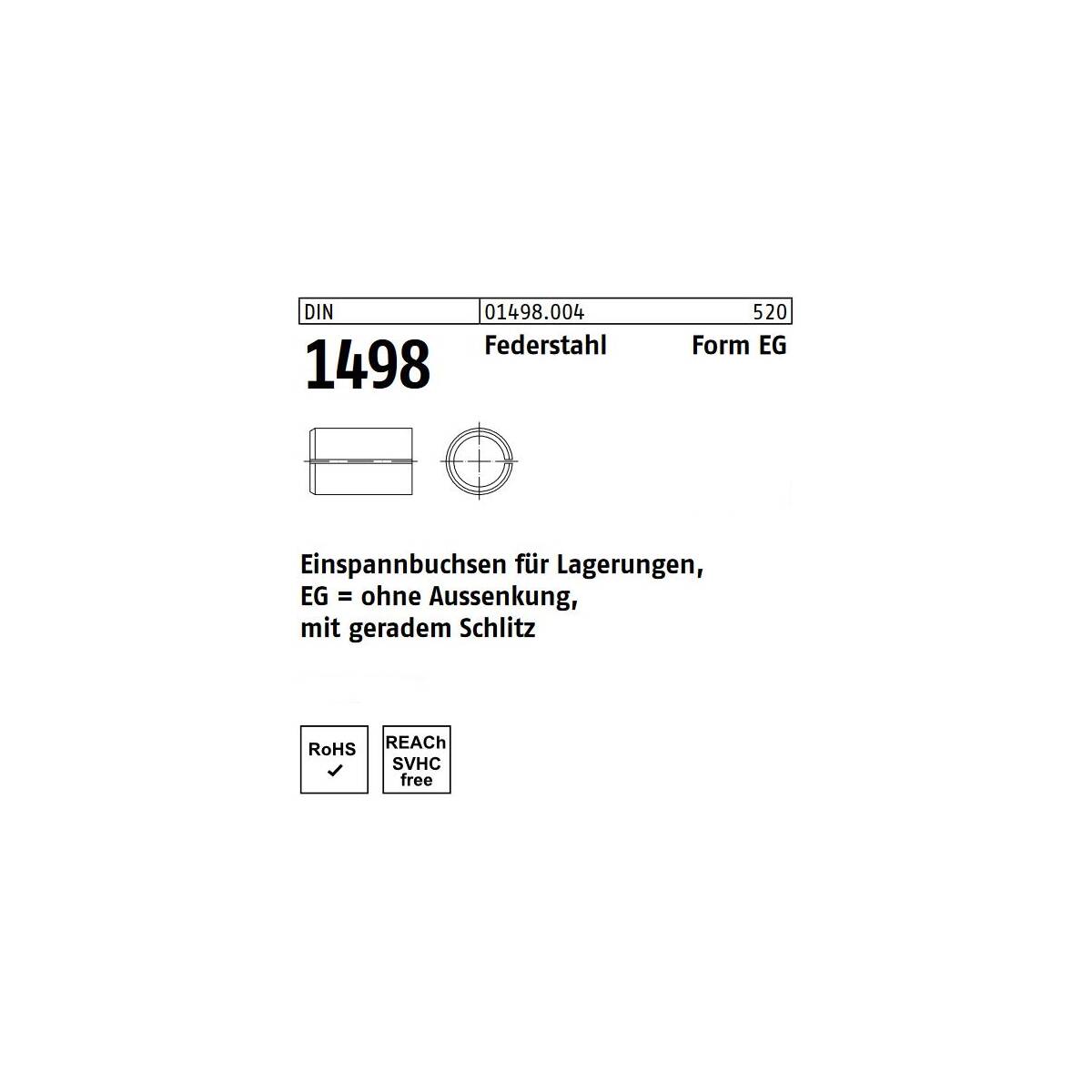 DIN 1498 Federstahl EG 25/32 x 28 -- 1 Stück, € 33,44