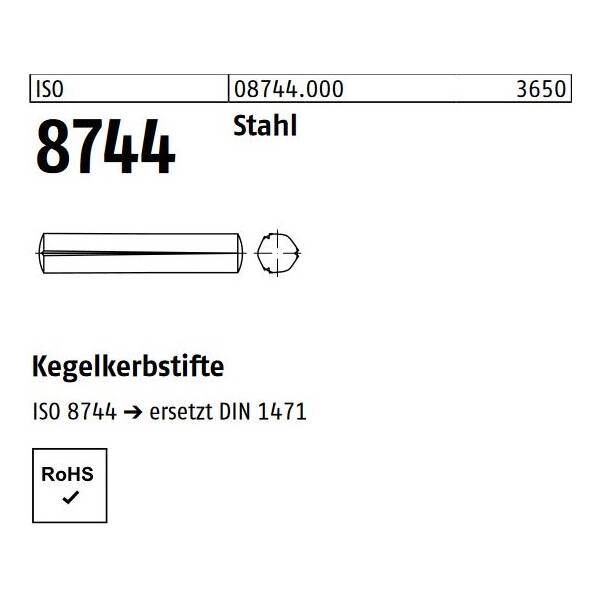 ISO 8744 Stahl Produktklasse A - Abmessung: 5 x 36 (100 Stück), € 29,26