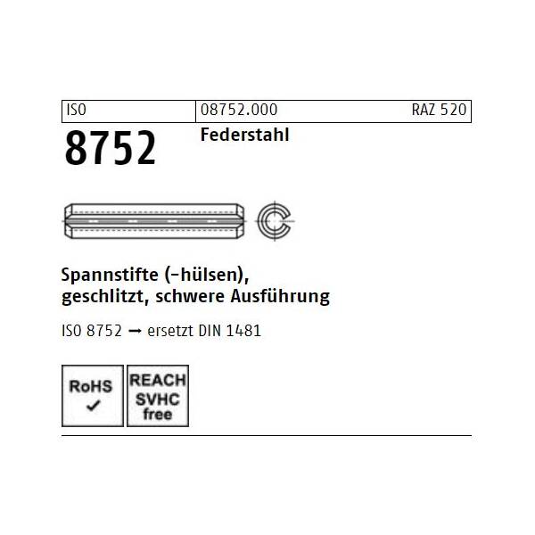ISO 8752 Spannhülse Federstahl 3x20 1000St., € 21,85