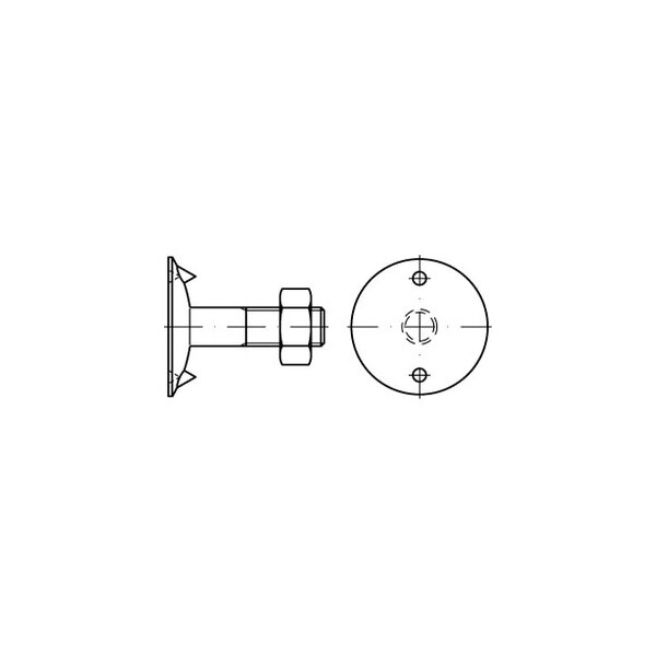 DIN 15237 Tellerschrauben Stahl 3.6 8x40 100St., € 89,34