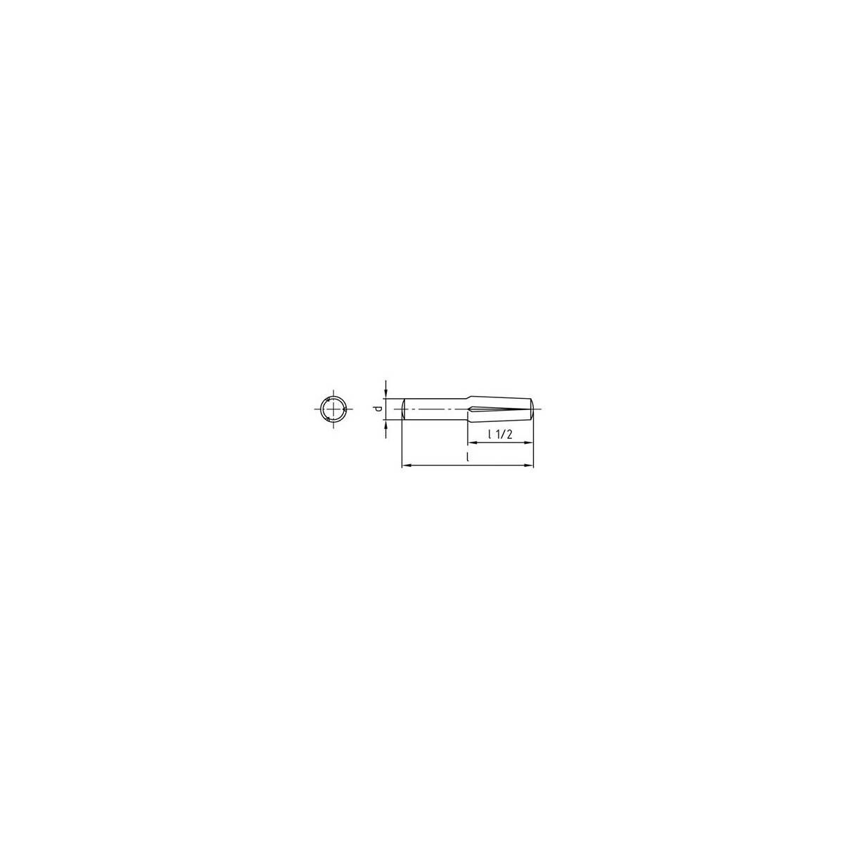 DIN 1474 1.4305 1,5X8 - Steckkerbstifte - 500 St, € 42,28