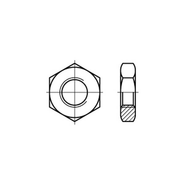 DIN 439 Sechskantmutter, niedrige Form, mit Fase online kaufen
