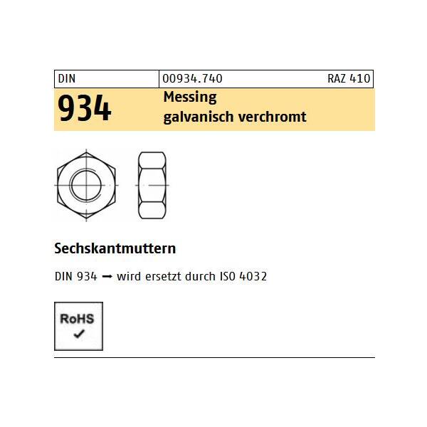 Muttern nach DIN und ISO Normen