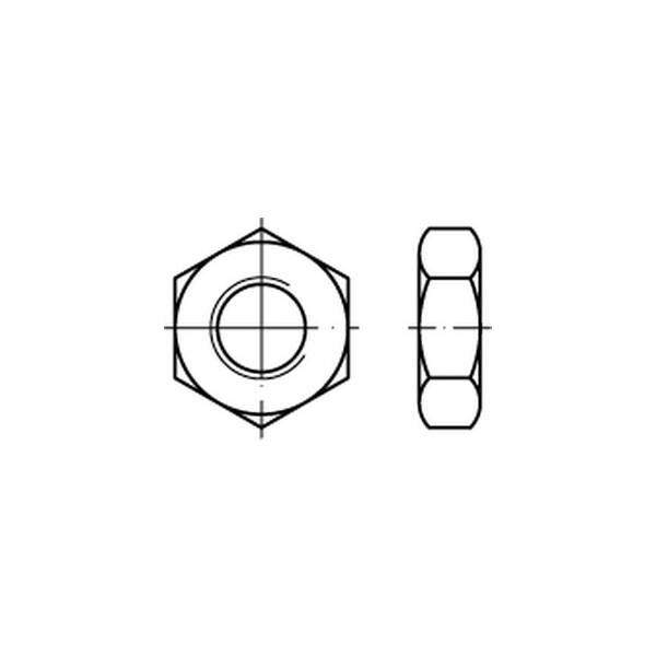 DIN 936 Sechskantmuttern, niedrige Form online kaufen
