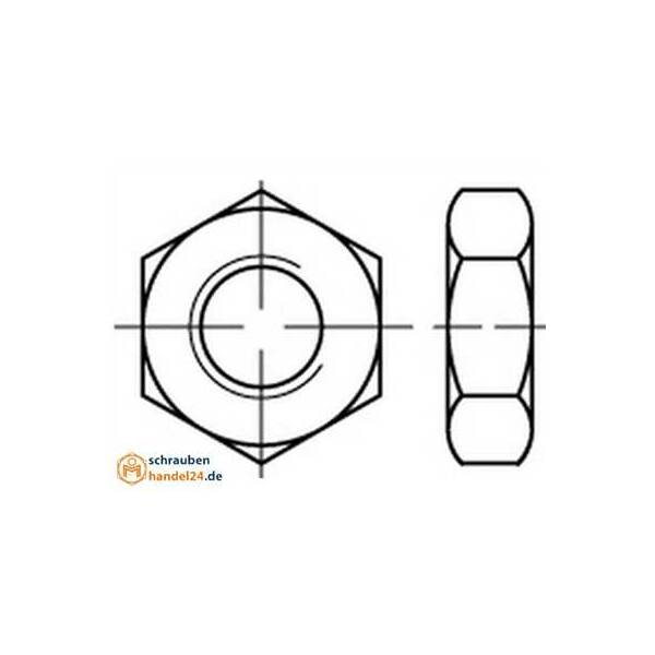 ISO 4035 Sechskantmutter niedrige Form mit Fase online kaufen