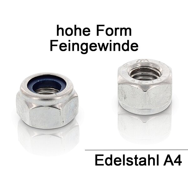 DIN 982 - Sicherungsmutter A4 Feingewinde, € 66,11