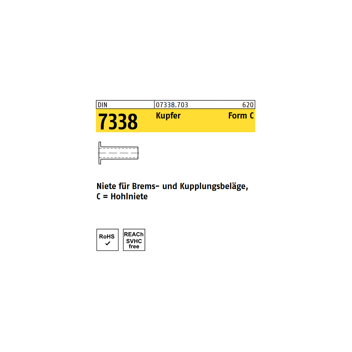 DIN 7338 - Hohlniete KU, € 8,02