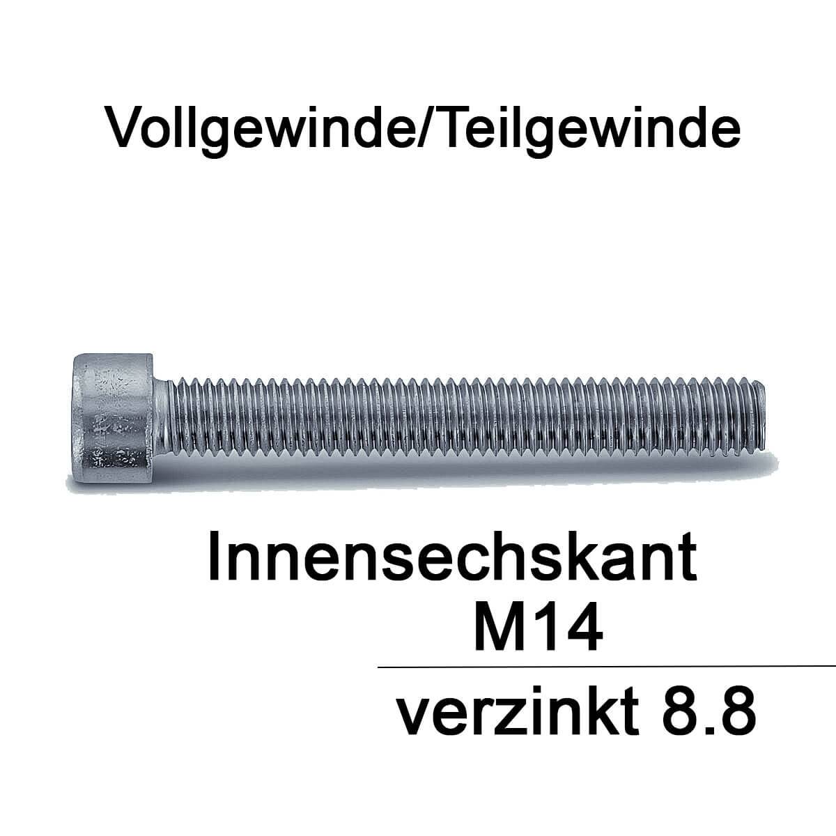 DIN 912 Zylinderschrauben - verzinkt 8.8 - M14, € 24,20