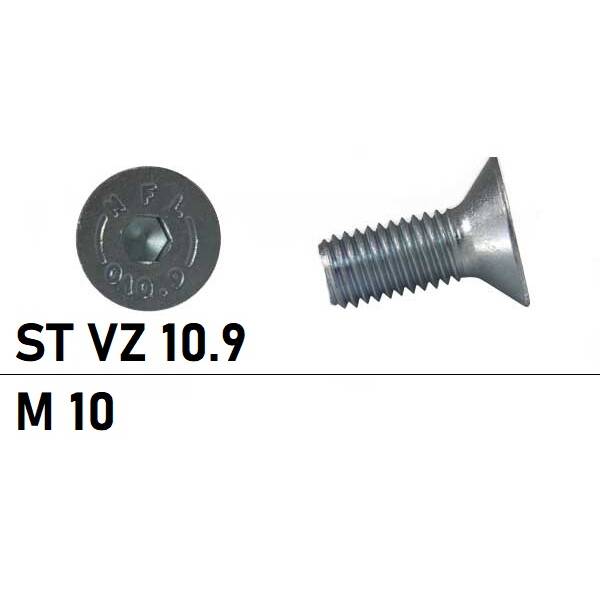 ISO 10642 Senkkopfschrauben - verzinkt - 10.9 - ISK - M10, € 21,7