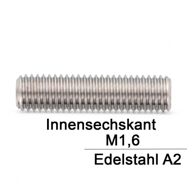 DIN 913 - ISO 4026 Gewindestift mit Kegelkuppe-Innensechskant