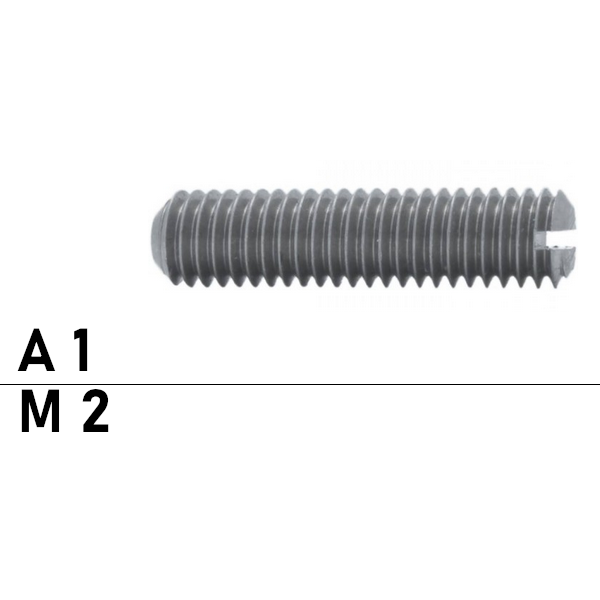 DIN 551 Gewindestift mit Kegelkuppe und Schlitz online kaufen