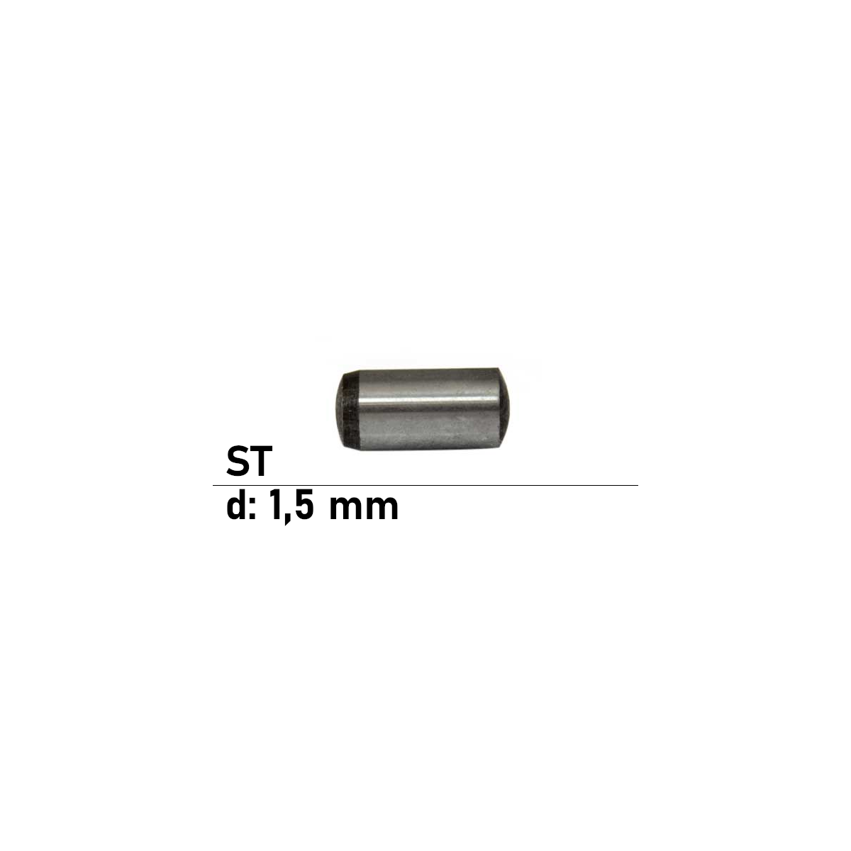 ISO 8734 Zylinderstifte Stahl - Durchmesser 1.5 mm, € 38,56