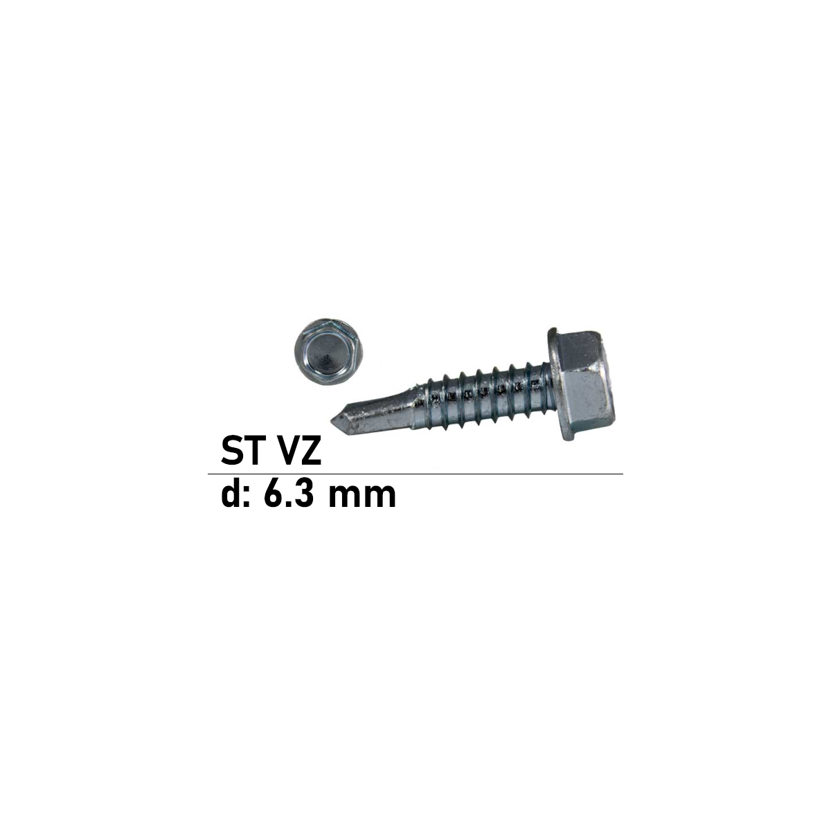 ISO 15480 Bohrschrauben - verzinkt - mF - Form K - 6,3 mm, € 13,14
