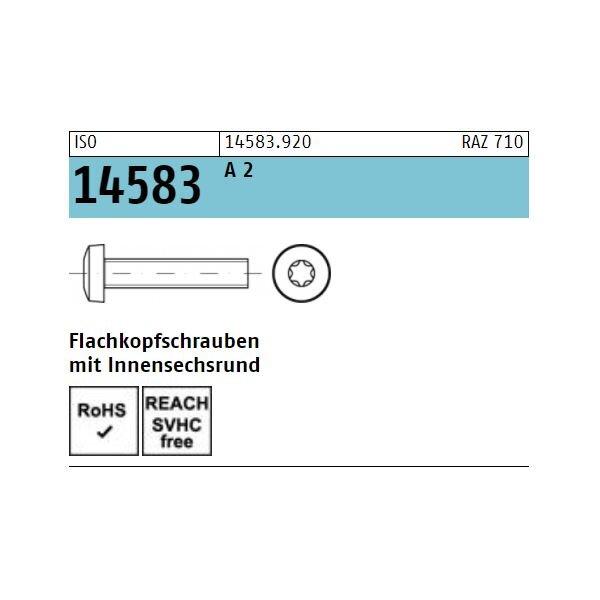 ISO 14583 Linsenschraube mit Innensechsrund
