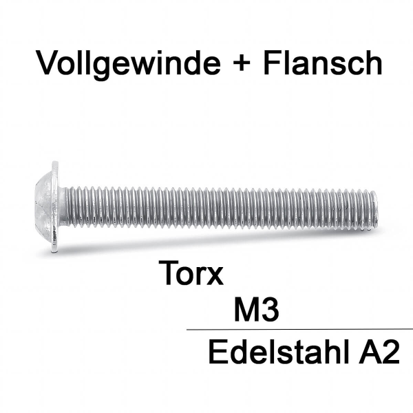 ISO 7380 Linsenkopfschrauben A2 - mF - TX - M3, € 12,38