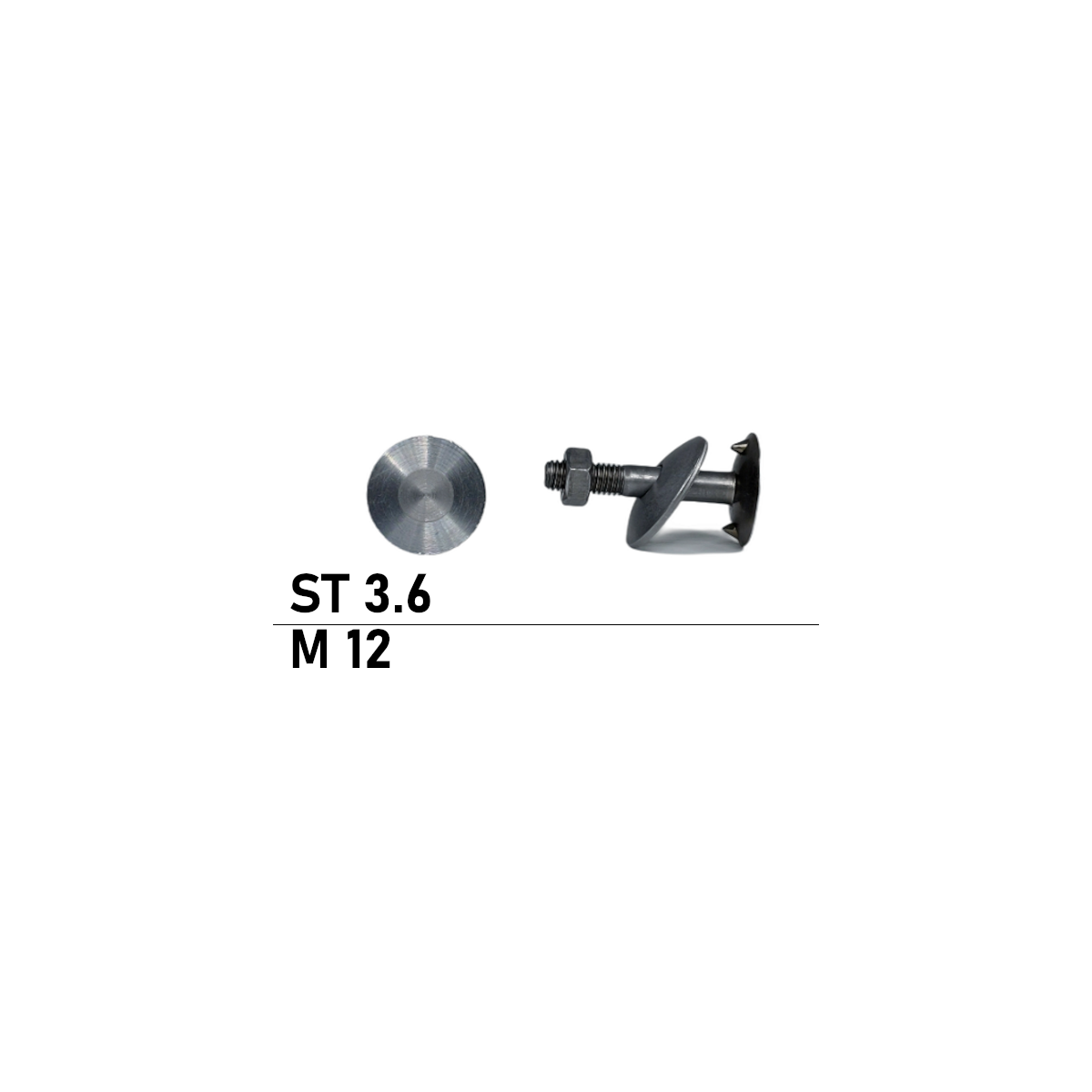 DIN 15237 Tellerschrauben Stahl 3.6 - Durchmesser M12, € 147,97